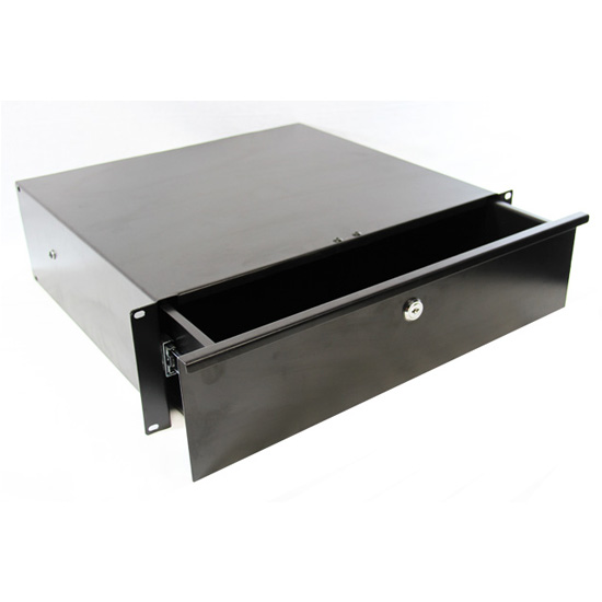 3U 19" Rack Mount Lockable Drawer