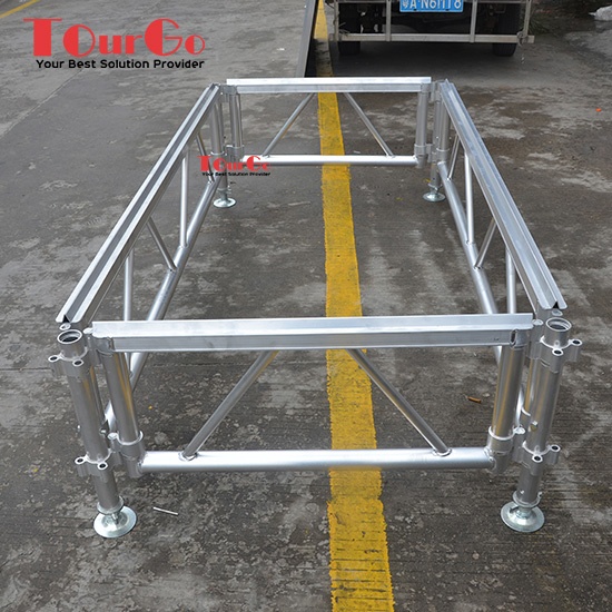 Portable Stage/Adjustable Aluminum Stage/Mobile Stage Wooden Platform