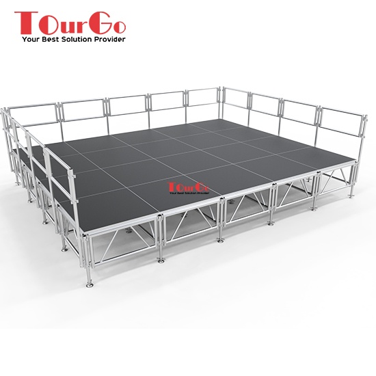 Adjustable Height Aluminium Indoor Outdoor Concert Truss Stage