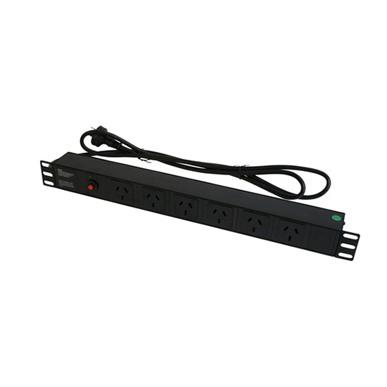1RU 19inch Power Rack Mount, 10A, 6 Way
