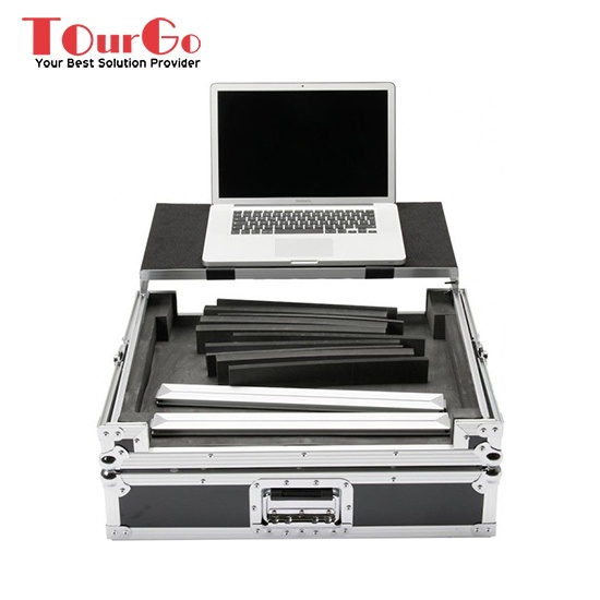 DENON MC-4000 DJ CONTROLLER FLIGHT CASE WITH LAPTOP SLIDING SHELF