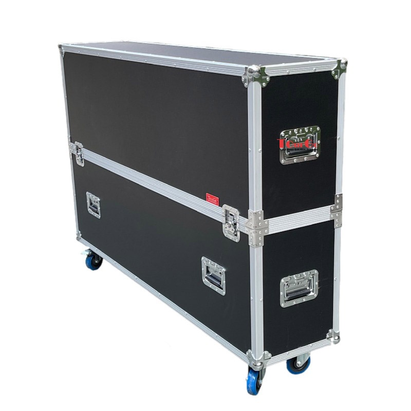 Universal Adjustable LCD/LED/Plasma TV Flight Case With 4" Wheels