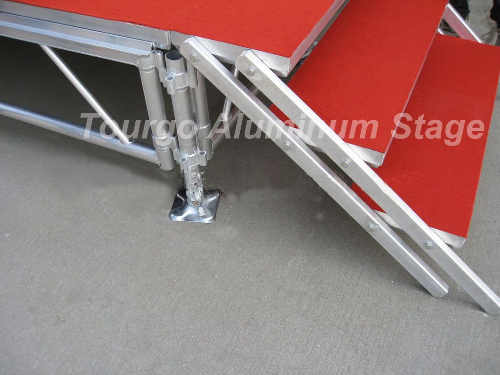 Tourgo Aluminum Stage with Carpet Surface