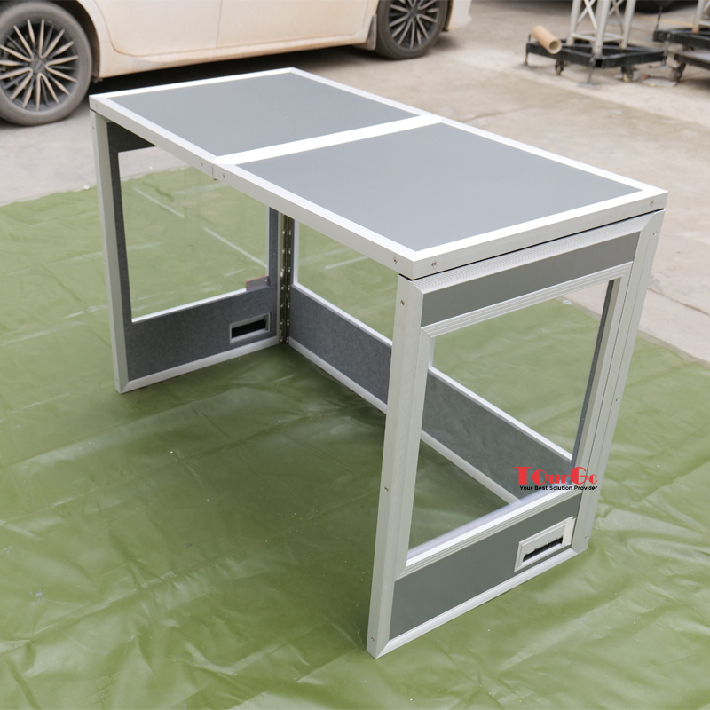 Table top Translation booth for 2 person desktop interpretation booth